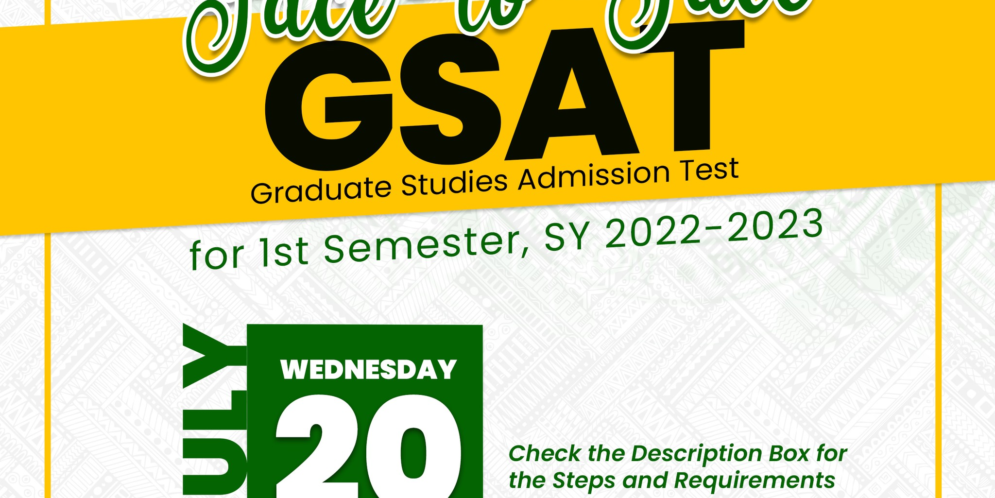 [GSAT 2022] – Central Mindanao University