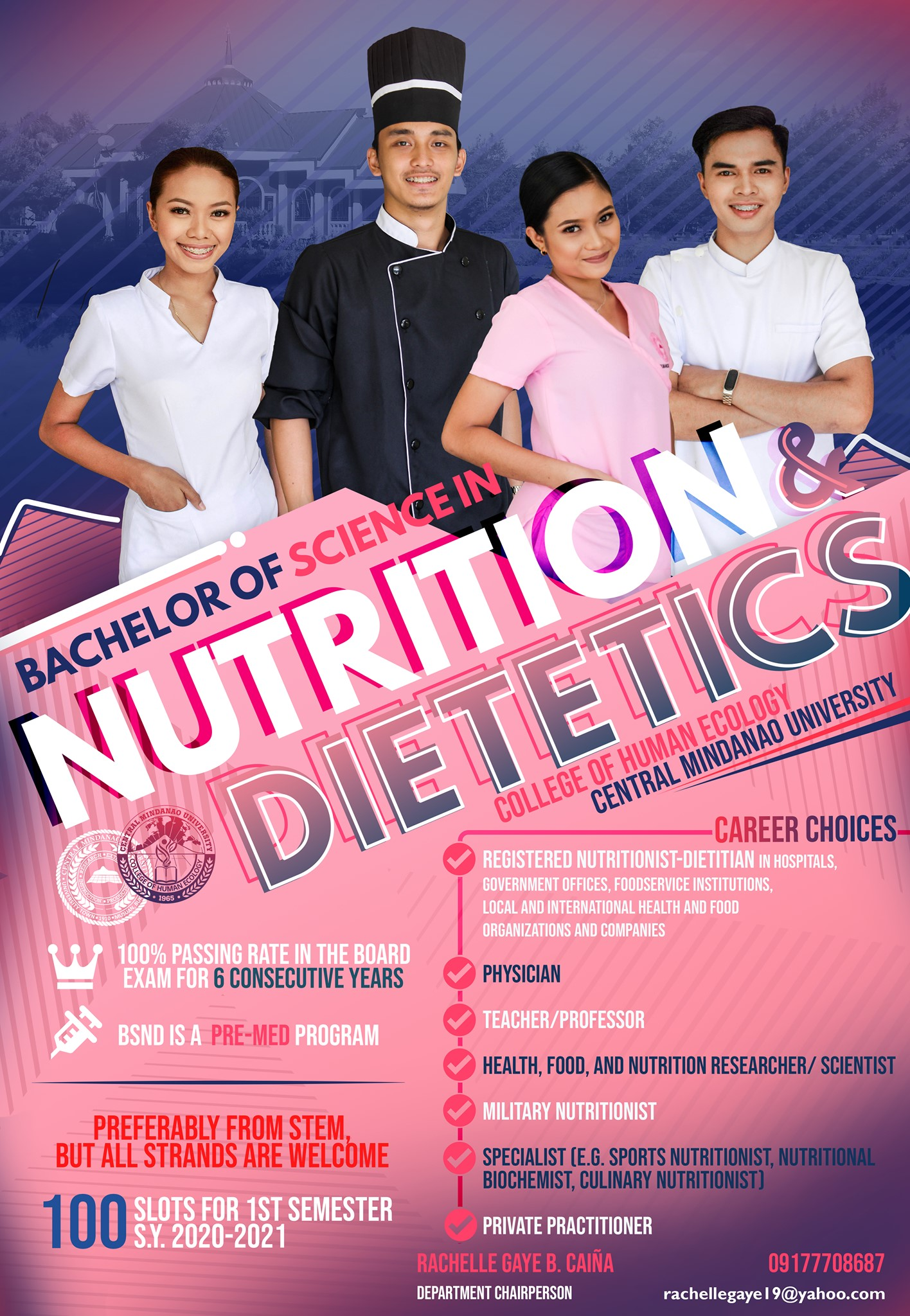 LOOK: Bachelor of Science in Nutrition & Dietetics Program – Central ...