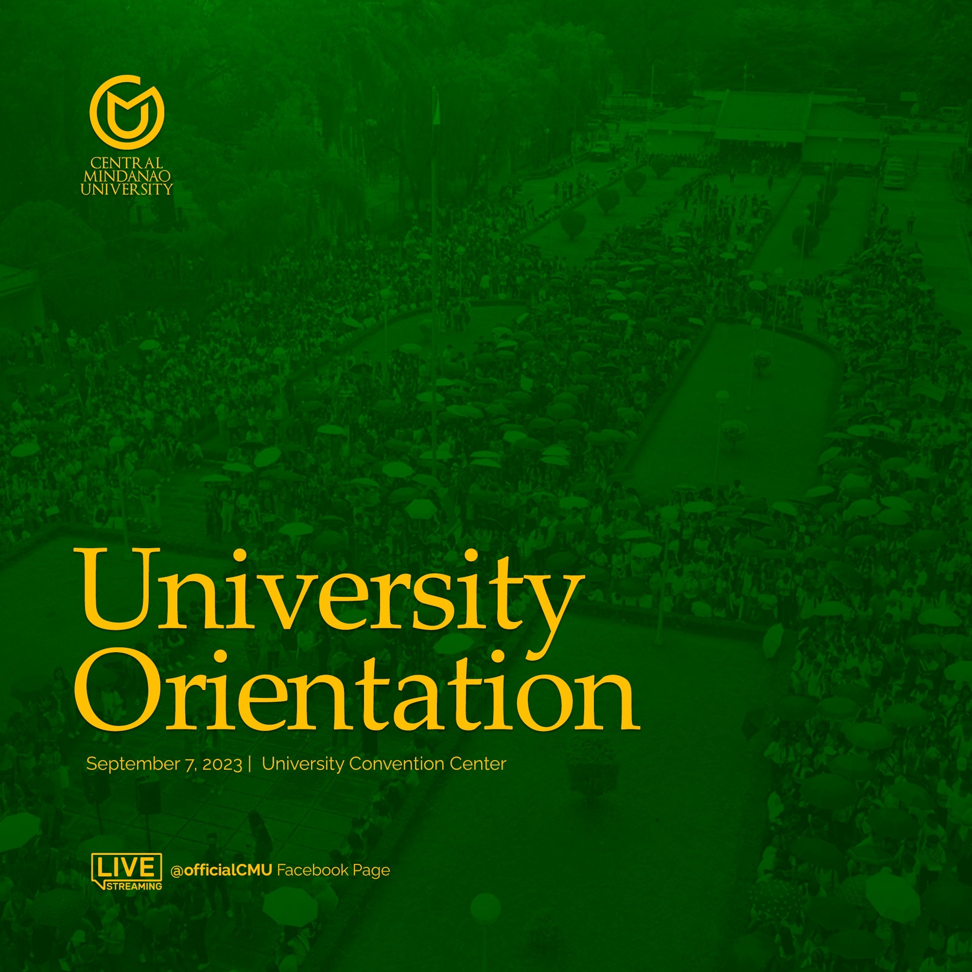 University Orientation for first-year students – Central Mindanao ...