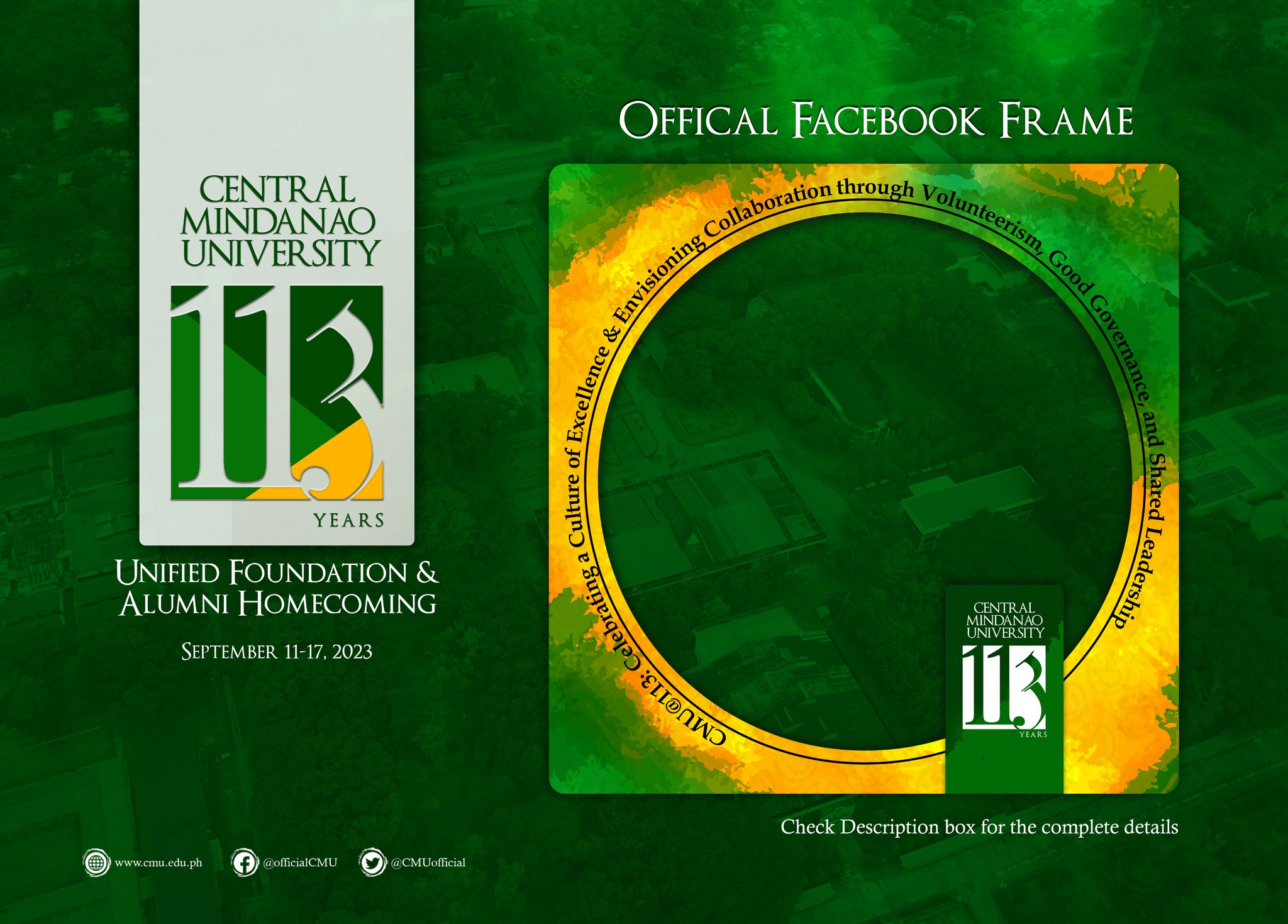 CMU’s 113th Founding Anniversary Celebration – Central Mindanao University