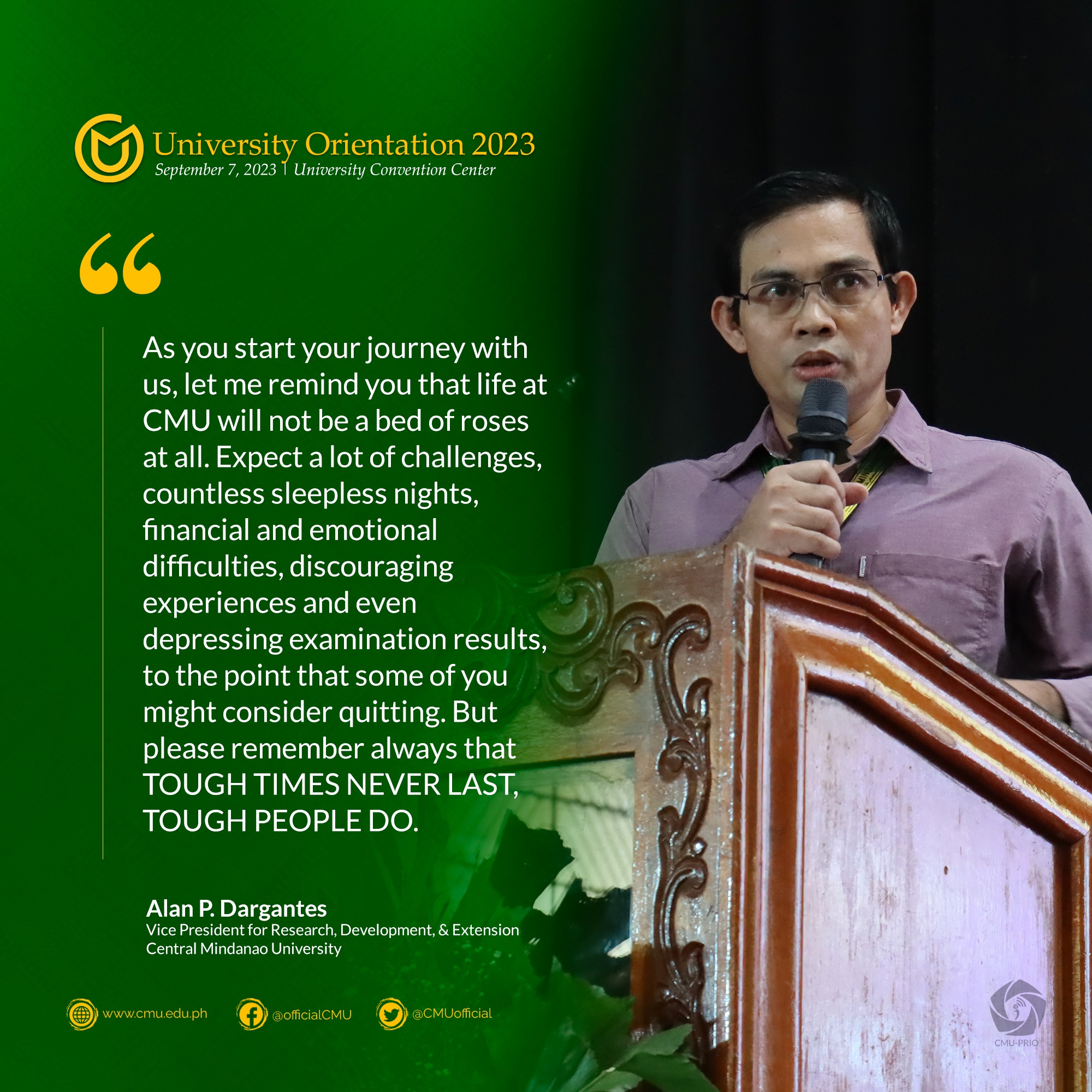 University Orientation 2023September 7, 2023 | University Convention ...