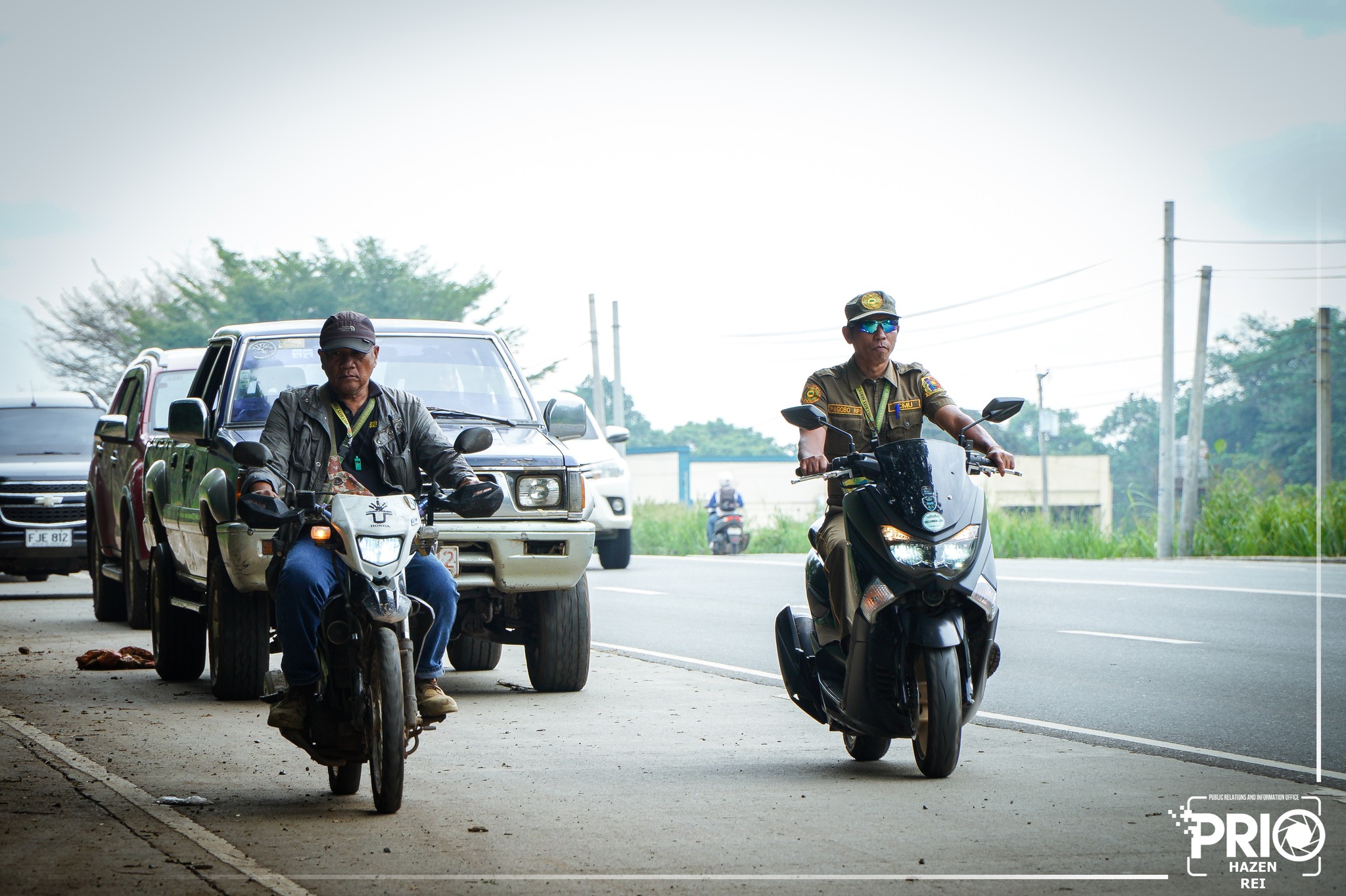 Motorcade along Sayre Highway – Central Mindanao University
