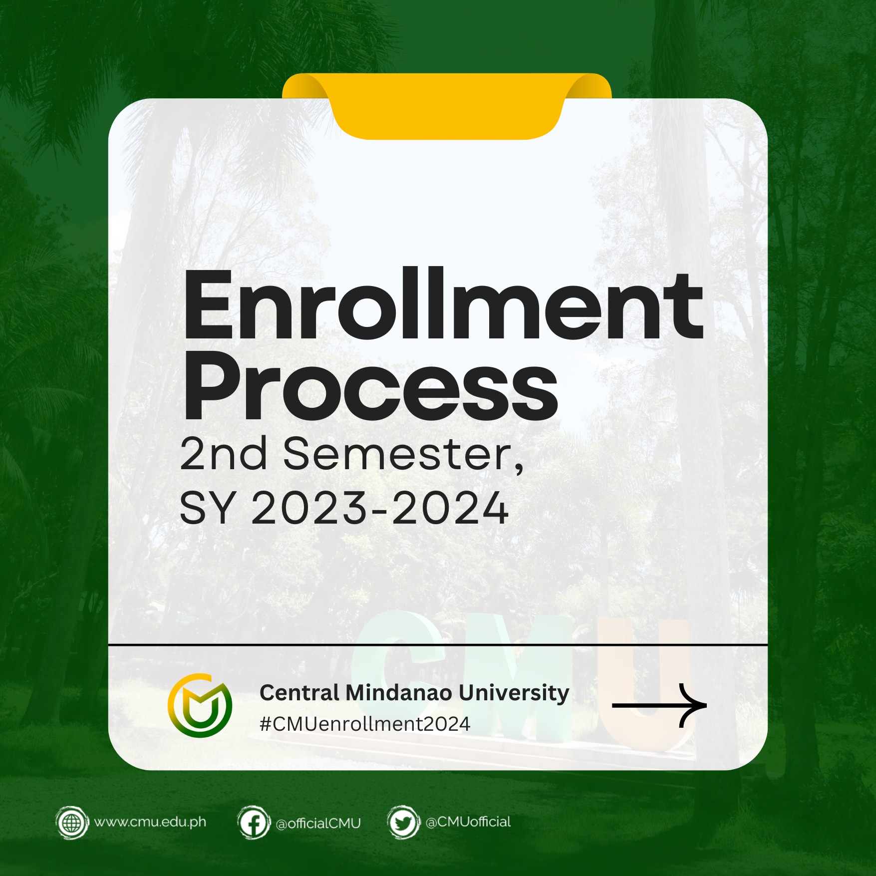 Enrollment Steps for 2nd Semester SY 2023-2024 – Central Mindanao ...