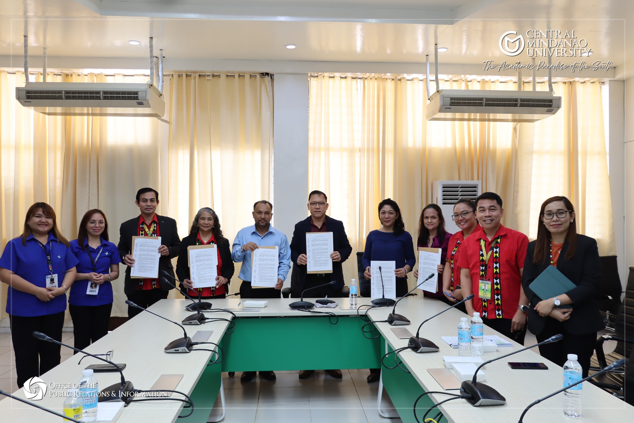 Signing for the Science Immersion Program – Central Mindanao University