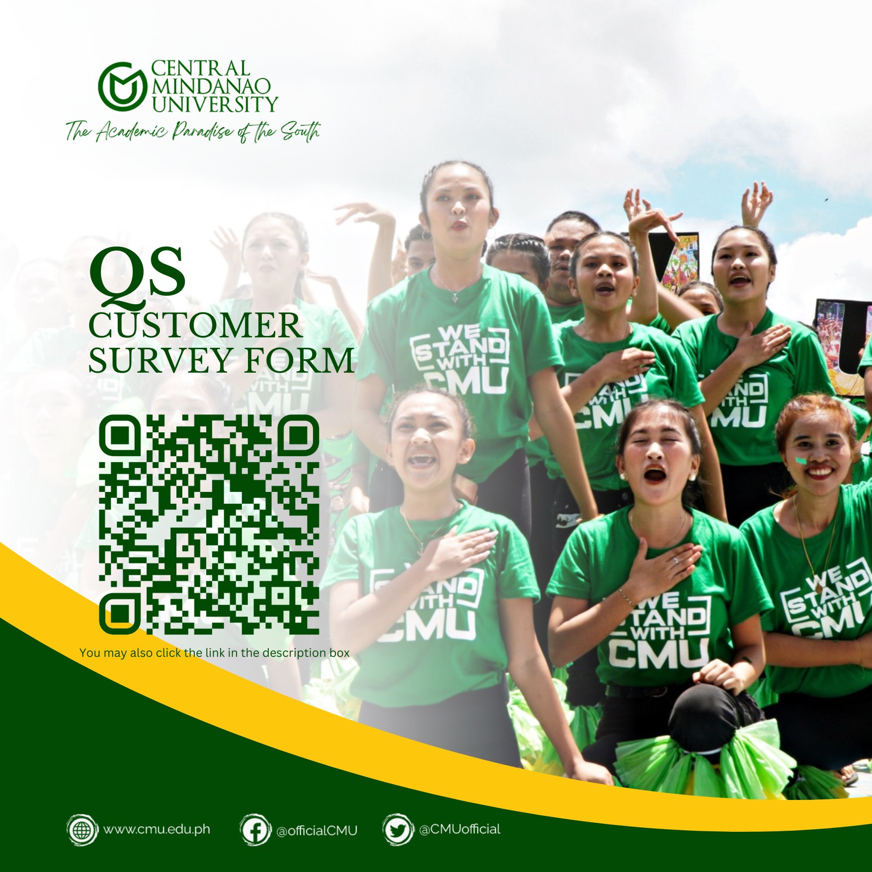 Central Mindanao University Participation in QS Customer Survey ...