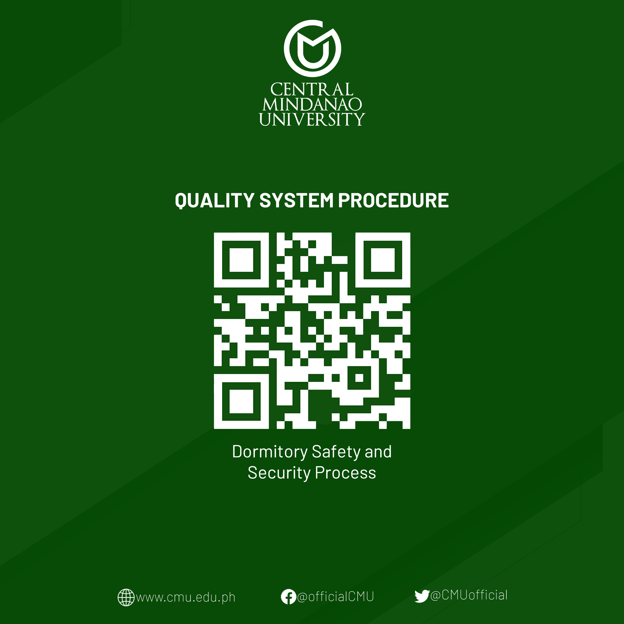 University Dormitory Safety and Security Process – Central Mindanao ...