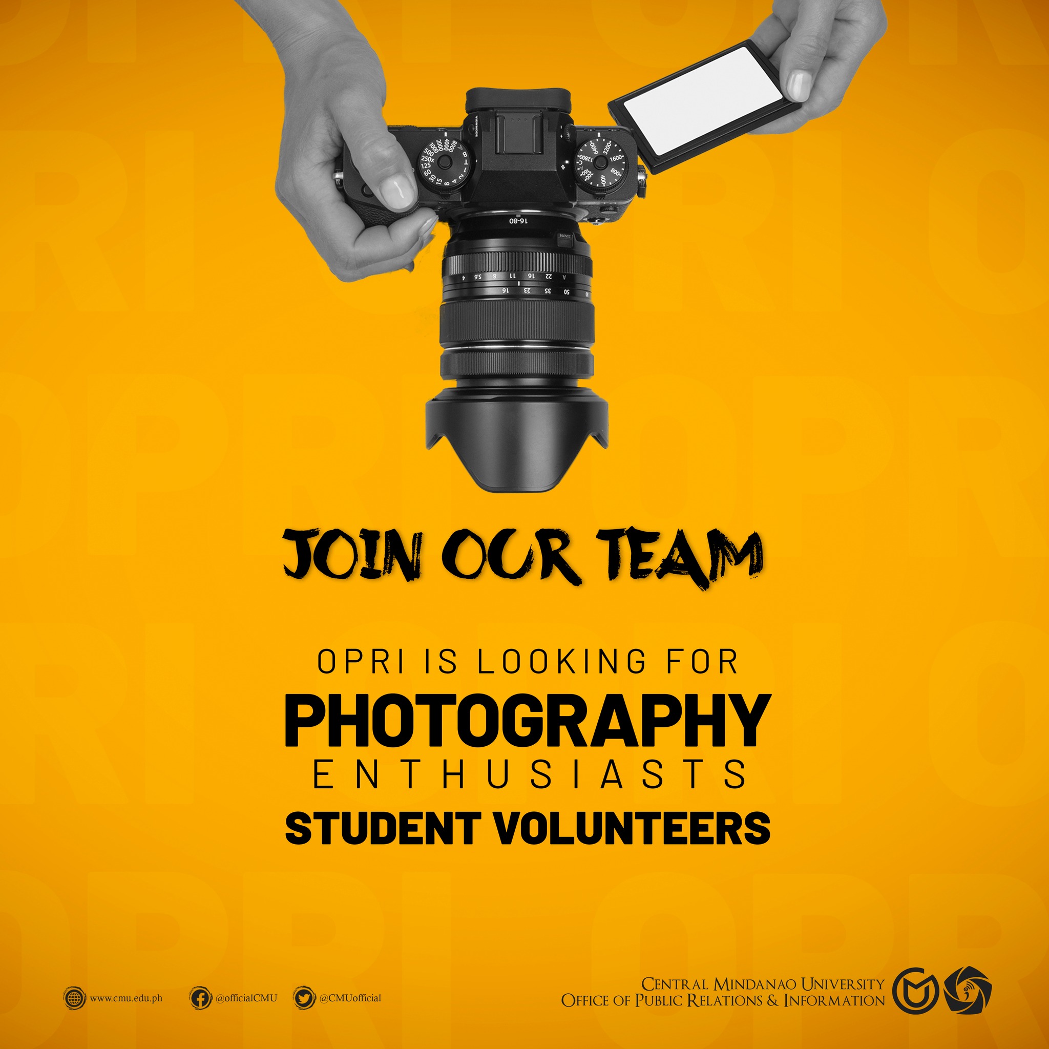 CMU Office of Public Relations and Information is looking for ...