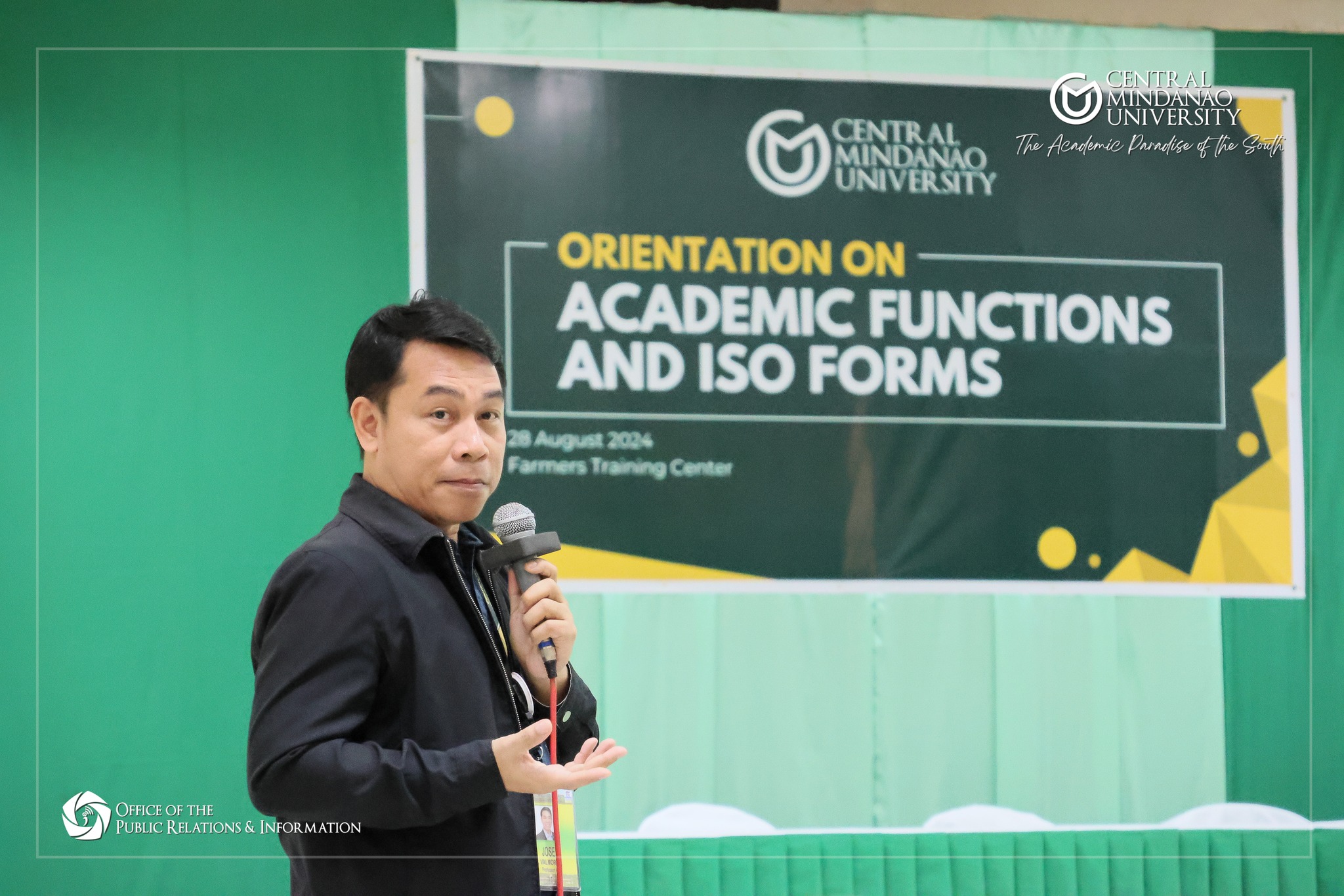 Orientation on Academic Functions and ISO Form – Central Mindanao ...