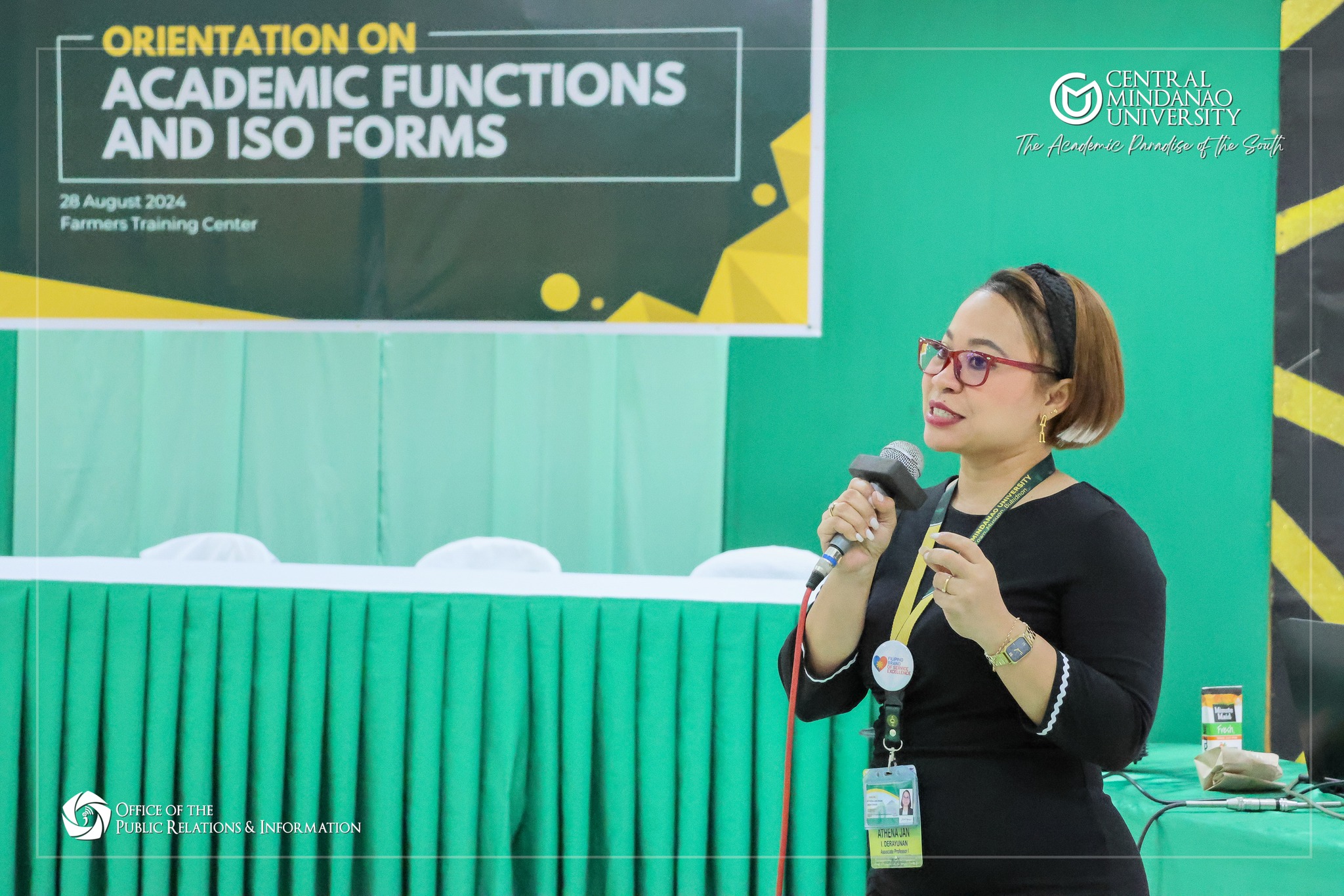 Orientation on Academic Functions and ISO Form – Central Mindanao ...