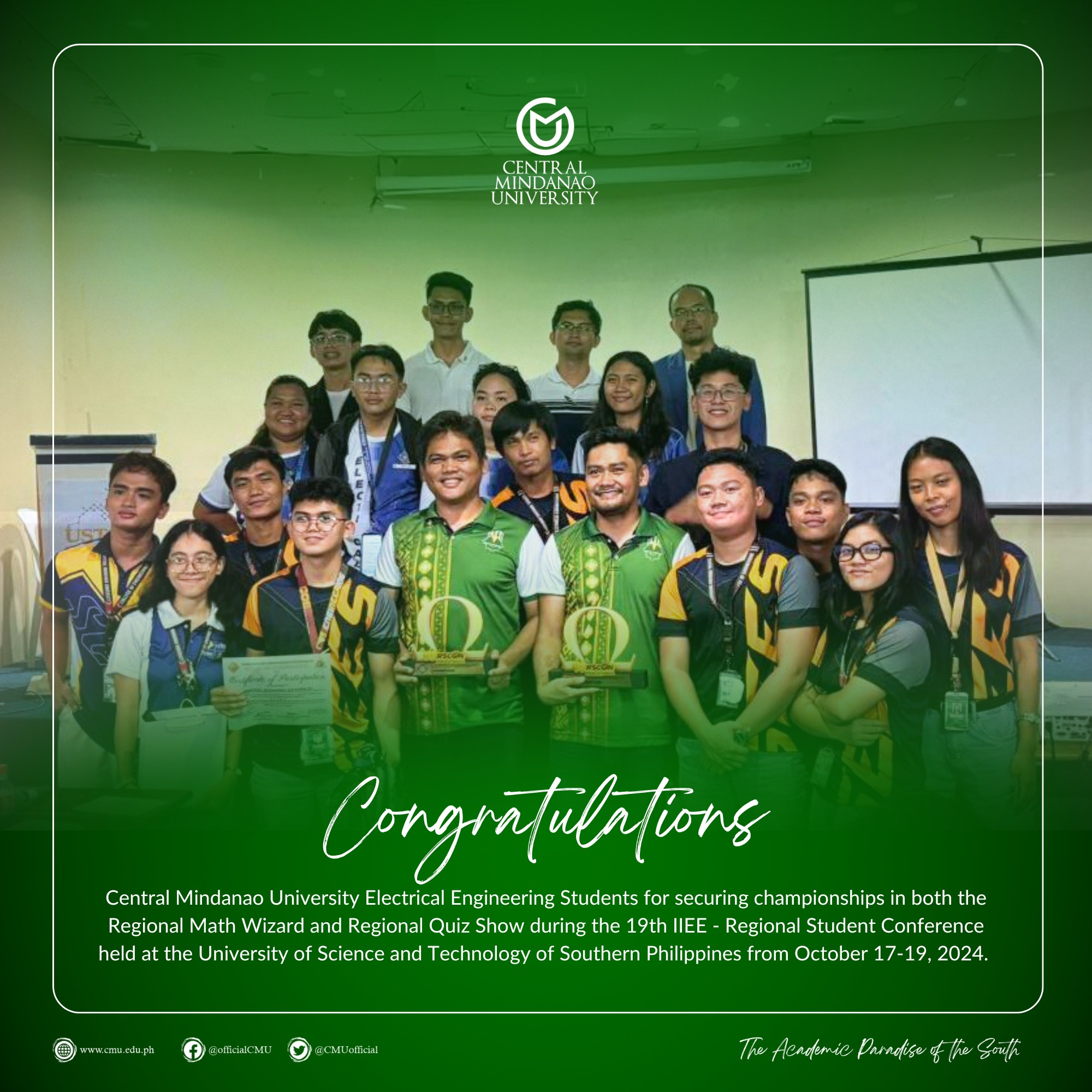 Congratulations IIEE Regional Conference Winners – Central Mindanao ...