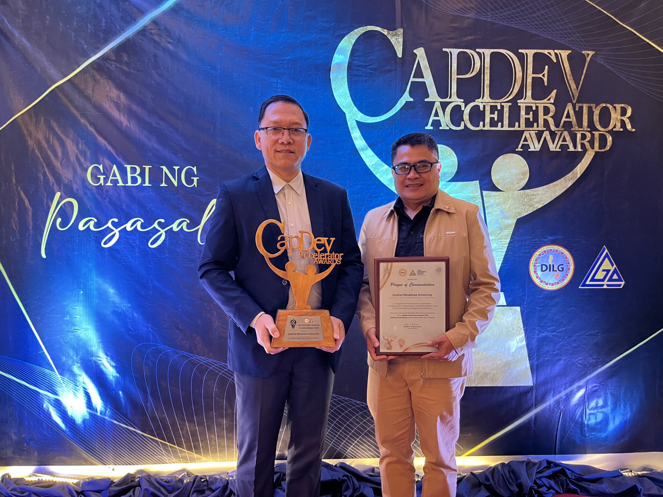 CMU receives Capacity Development Accelerator Award – Central Mindanao ...