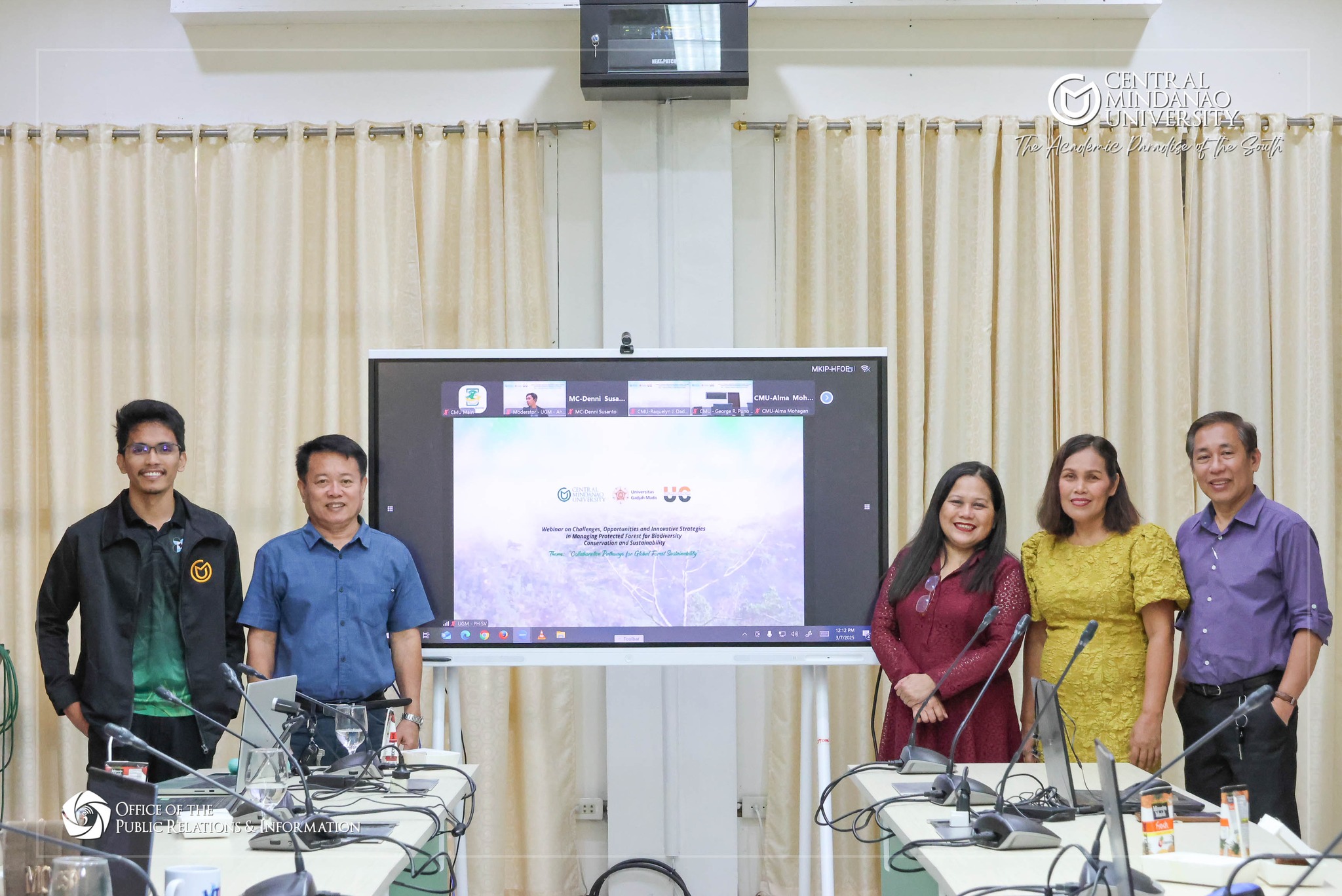 CMU, UGM Strengthen Partnership in Biodiversity Conservation Webinar ...