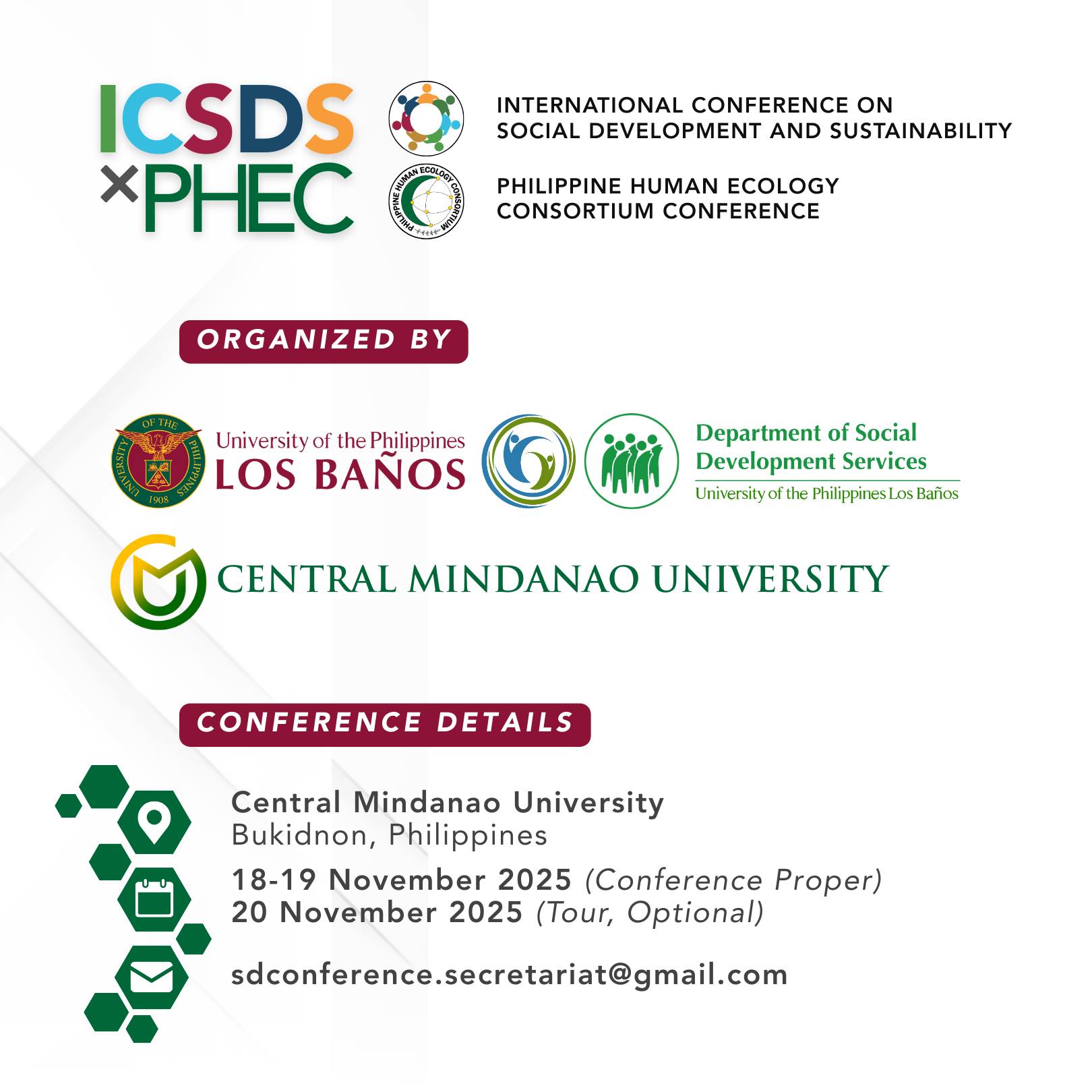 ICSDS X PHEC – Central Mindanao University