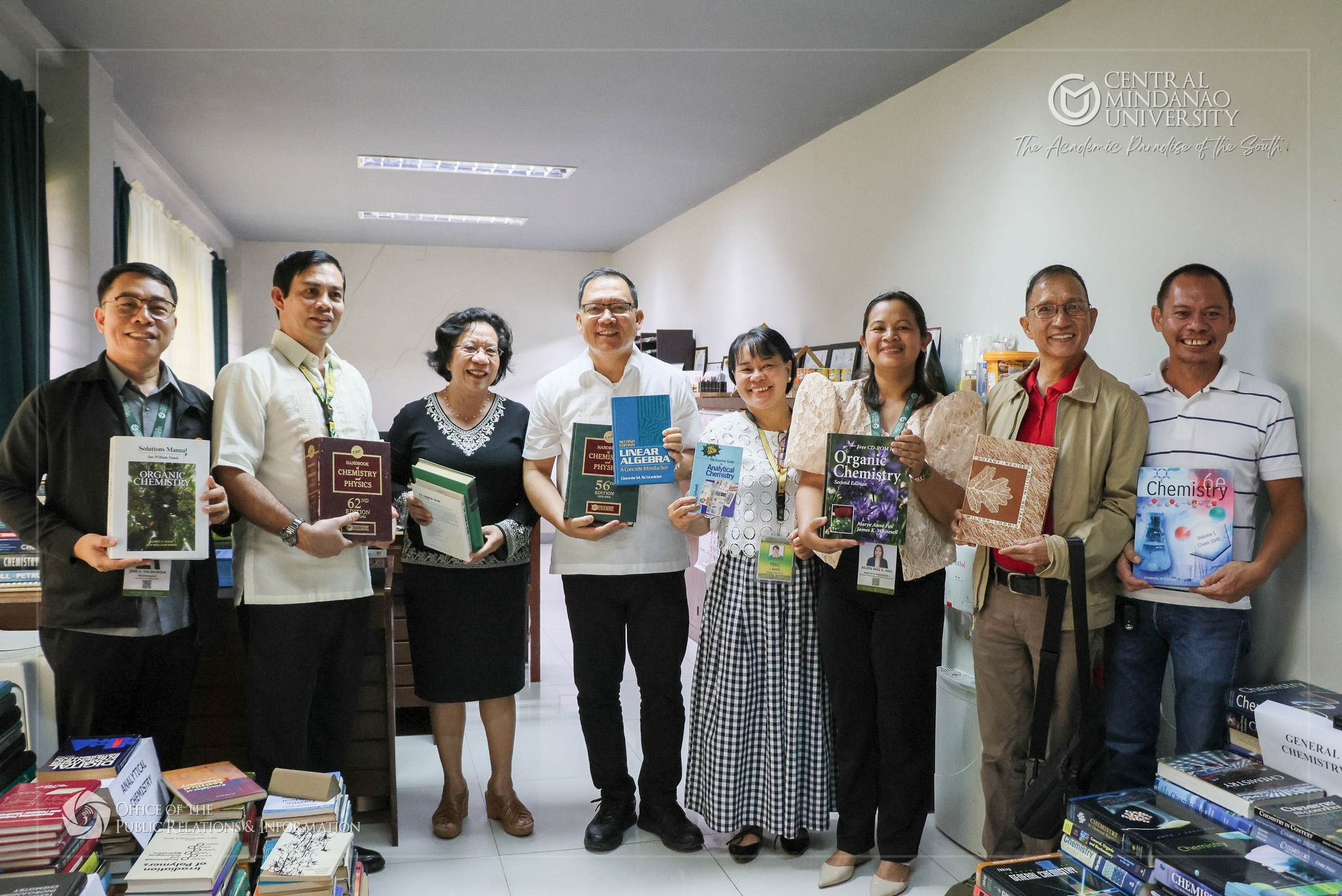 CMU receives book donation from UC-Department of Chemistry-CMU receives ...